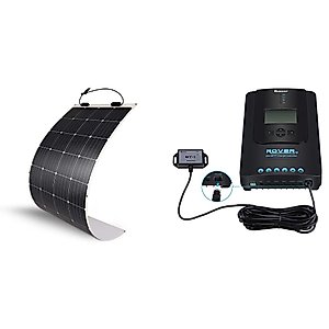 Renogy Flexible Solar Panel 175 Watt 12 Volt Monocrystalline Semi-Flexible Bendable Mono Off-Grid Charger & 40A 12V/24V Auto DC Input MPPT Solar Charge Controller Parameter