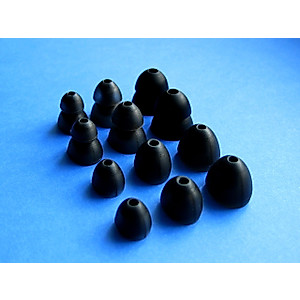 Comfortable (B) Oval Fit Kit Compatible with Shure in Ear Earphones - Replacement Eartips Eargels Earbuds Adapters