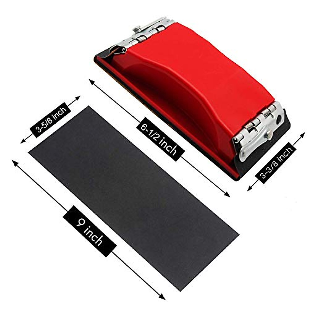 WaterLuu Wet & Dry Sandpapers,42 Pack 120 to 3000 Assorted Grit Sandpapers with Sanding Block Sander,9x3.6 Inch Sanding Sheets for Wood Furniture Finishing Glass Metal Sanding Automotive Polish.