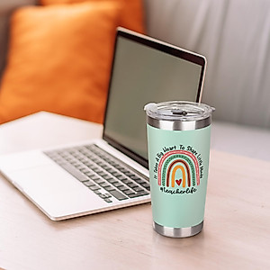 SUCHAGIFT Teacher Appreciation Gifts - Teacher Gifts for Women - Teachers Appreciation Week, Back To School, Birthday Gift - Thank You Gift Ideas for Teachers Women Daycare - 20 Oz Mint Tumbler