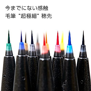 Pentel AMZ-SESF30C-12 Blush Sign Pen Artist Brush Pen, Set of 12 Colors