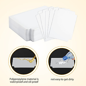 SAVITA 50pcs Card Dividers, Card Sorting Dividers with Tabs Plastic Divider Cards Separators Trading Card Organizer for Games Sports Supplies, 3.7x2.7inch