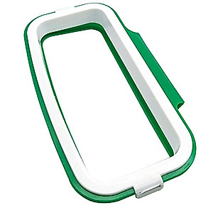 GARASANI Trash Bag Holder, Hanging for Kitchen, Bathroom, Dorm Room, Office Garbage Bag Holder with Trash Bin Storage Rack 8.85" x 4.9" (Color Random)