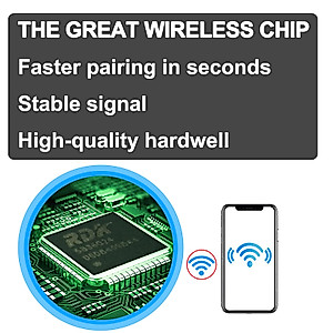 Wireless Beanie Hat,Unique Christmas Tech Gifts for Boyfriend Husband Him Men Women Teen Boys Girls Teenage Stocking Stuffers (US, Alpha, One Size, Medium, Black)