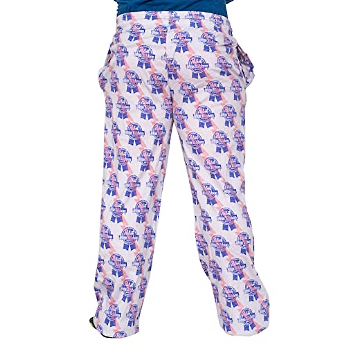 Mad Engine Pabst Blue Ribbon Beer - Distressed Logo Lounge Pants