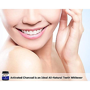 Large 12 Oz. Coconut Activated Charcoal Powder. Whitens Teeth, Rejuvenates Skin and Hair, Supports Better Digestion. USA-Owned Producers, Free Scoop