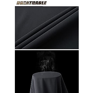 TACVASEN Hiking Pants Mens Gym Pants Men Jogger Pants for Men Fishing Pants for Men Quick Dry Pants Men Running Pants Men Track Pants Men Black