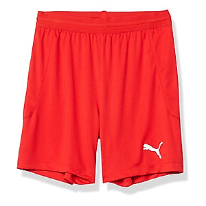 PUMA Unisex Youth TeamFinal 21 Knit Shorts, Red, S