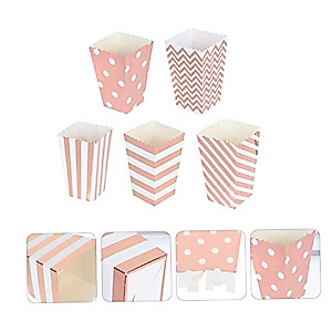 ULTECHNOVO 30pcs Popcorn Popcorn Boxes Popcorn Box Disposable Containers Paper Boxes for Food Mini Treat Boxes Snack Paper Box Sandwich Paper Cups Cardboard Popcorn Boxes Paper Storage Box