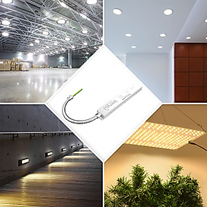 20W LED Emergency Backup Driver, Rechargeable Emergency Backup Battery 100-347V AC 175V DC Emergency Time Over 90 Mins, UL Listed Dimmable Emergency LED Driver for Panel Light, Linear Light (1 Pack)