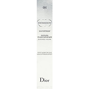 Christian Dior Diorshow Waterproof Mascara, No. 090 Black, 0.38 Ounce