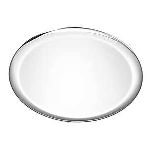 11.02inch/280 mm Silver Stainless Steel Tray,Round Jewelry Tray,Cosmetic Storage Tray,Service Tray,Decorative Tray,Multi-uses Storage Tray Organizer Plate