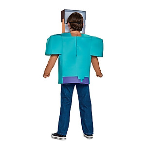 Steve Classic Minecraft Costume, Multicolor, Medium (7-8)