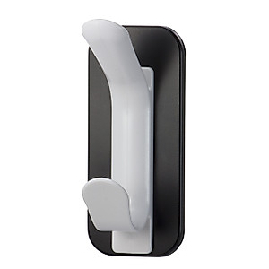 Officemate Magnet Plus Magnetic Double Coat Hook, Black/White (92522)