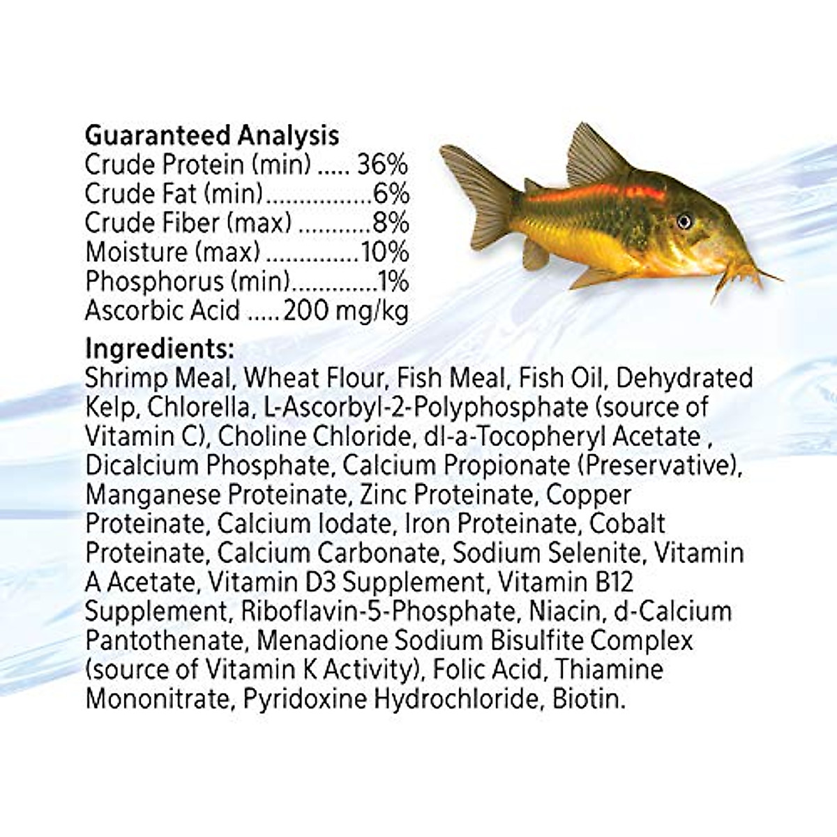 Aqueon Shrimp Pellets Sinking Food for Tropical Fish, Goldfish, Loaches, Catfish and Other Bottom Feeding Fish, 6.5 Ounces