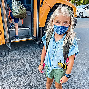 Set of 3 Plush Soft Stuffed Toy Honey Bumble Bees with Removable Masks