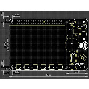 SparkFun Top pHAT for Raspberry Pi - Supports Machine Learning Voice Control Onboard Microphone & Speaker Two programmable Buttons & Joystick RGB LEDs Offswitch for Rpi 2.4" TFT LCD Display
