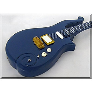 PRINCE Miniature Guitar CLOUD Blue w/name tag