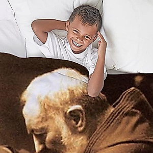 CafePress Padre Pio Throw Blanket Super Soft Fleece Plush Throw Blanket, 60"x50"