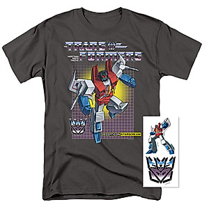 Popfunk Transformers Starscream T-Shirt & Stickers (Large)