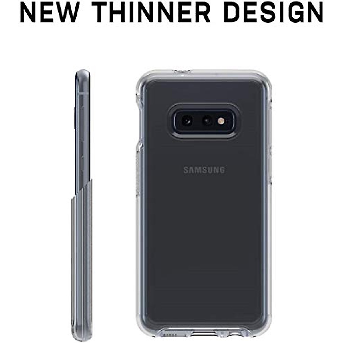 OtterBox Symmetry Clear Series Case for Galaxy S10e - Non Retail Packaging - Stardust (Silver Flake/Clear)