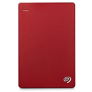 Seagate Backup Plus Slim Portable (1TB) USB 3.0 2.5" External Hard Drive - Red