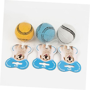 balacoo 12 Pcs pet Rubber Ball Dog Dental chew Toys Dogs Squeaky Balls Dog Molar Toy Dog Chewing Toy Squeaky Dog Ball Dog bite Balls Dogs Toy Balls Puppy Toy Dogs Ball Toy psm Small Dog