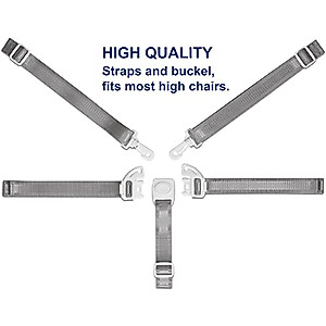 High Chair Straps, Replacement Harness Straps for Most 5 Point High Chairs