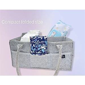 Portable Diaper Changing Pad - Waterproof Foldable Baby Changing Mat - Travel Diaper Change Mat - Lightweight Changing Pads for Baby - Baby Changer (Blue Animal), (BCP)