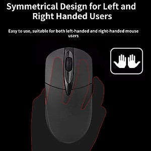 Zhiyavex Wired Gaming Mouse,1600DPI Ergonomic Mice,Heated Mouse with 3 Speed Temperature Adjustment/Timing,USB Photoelectric Mice,3D Non Slip Roller,for Laptop PC Desktop Notebook, black