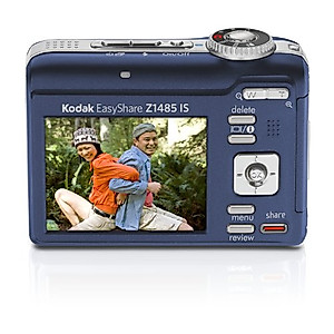 Kodak EasyShare Z1485 14MP Digital Camera with 5x Optical Image Stabilized Zoom and 2.5 inch LCD (Blue)