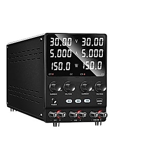 DC Variable Adjustable Dual-Channel Power Supply 3-Way 30V 10A 60V 20A Parallel Functions 300W 360W(SPS305-2KD,220V)