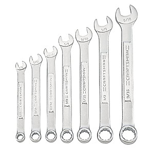 Craftsman SAE Wrench Set, 7-Piece, Includes Tool Pouch (CMMT21085)