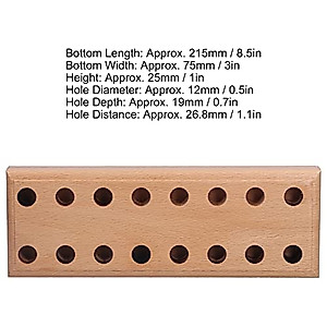 Plier Organizer Pine Wood Display Stand Base Wooden Cutter Holder Rack 16 Holes for Storage