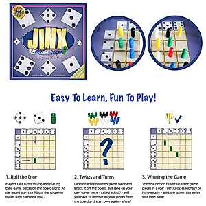 Jinx - Fast and Fun Board Game of Chance Where The Luck of The Roll Determines Your Fate - Game Night Fun for Family & Adults