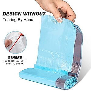 JOYEUX 4 Gallon Small Trash Bags, No-Tearing Drawstring Garbage Bags for Bathroom Kitchen, Febreze Beachside Breeze, 60 Count