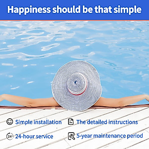 CL200 Inline Chlorinator Replacement Hayward CL200 chlorinator Feeder, Inground Pool Inline Automatic Chlorinator Feeder, High-Grade ABS Material, Easy to Use (2 O-Rings)