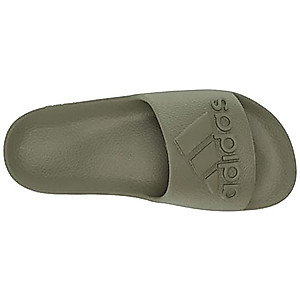 adidas unisex-adult Adilette Aqua Olive Strata/Olive Strata/Olive Strata 12