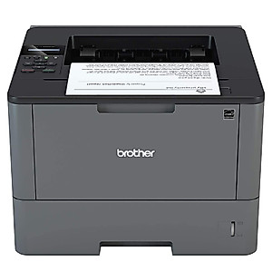 Brother HL-L5000D Wired Monochrome Single-Function Laser Printer with Parallel and USB Connectivity, Gray - Print only - 42 ppm, 1200 x 1200 dpi, 8.5" x 14" Legal, 256MB Memory, Auto Duplex Printing