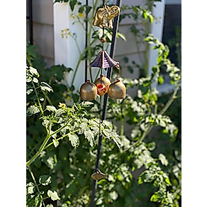 Hooshing Elephant Wind Chimes Metal Bronze Bells Feng Shui Wind Chimes for Lucky Outdoor Garden Patio Hanging Decor Gift