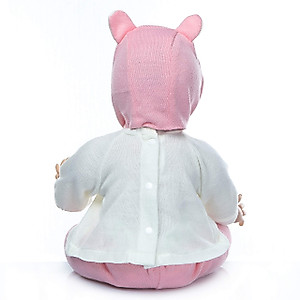 LOVEDOLL Reborn Girl Baby Doll Clothing for 20-23 Inch Realistic Newborn Lifelike Baby Girl Pink Clothes Outfit with Hat