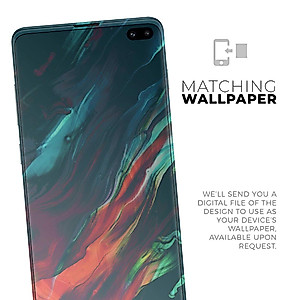 DesignSkinz Liquid Abstract Paint Remix V16 Protective Vinyl Decal Wrap Skin Cover Compatible with The Samsung Galaxy S20 (Screen Trim & Back Glass Skin)