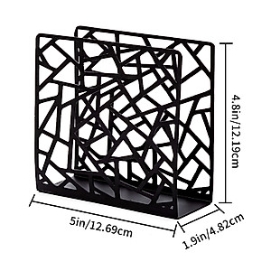 Farmhouse Black Napkin Holder for Table Decor, Modern Metal Paper Napkin Holders for Your Home Kitchen Bathroom Dinning Table