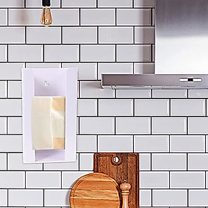 Scicalife Hygiene Station Desktop Tissue Box Gloves Holder Face Towel Storage Box with Wall Mounting Holes