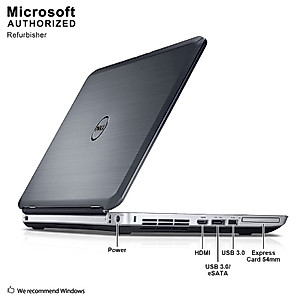 Dell Latitude E5530 Notebook 15.6 inHD 1366x768, Intel Core i5 3210M 2.5GHz up to 3.1GHz, 8GB DDR3 RAM, 320GB HDD, VGA, HDMI, Windows 10 Professional 64 Bit(Renewed)