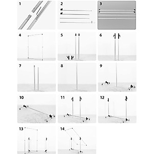 AMBITFUL Scrim Photography Studio Solutions Diffusion 145cm x 200cm / 57in x 78.7in Sun Scrim - Collapsible Frame Diffusion Reflector Kit (1PCS) (Translucent/White)
