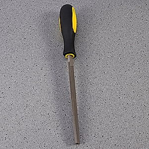 UEETEK 6-inch Hardened Steel File Flat Metal File Sharpening Tools with Comfortable Hand Grip Handles