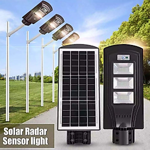 20W/40W/60W LED Solar Power Street Light PIR Motion Sensor Wall Light Waterproof Outdoor Garden Road Pathway Lamp (40w)