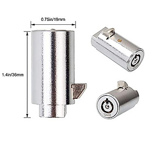 Abuff Candy Machine Key, High Security Vending Machine Lock and Key, 5-Pack Soda Machine Lock for Coke Machine, Pepsi Machine, Snack Machine, Candy Machine, Keyed Alike