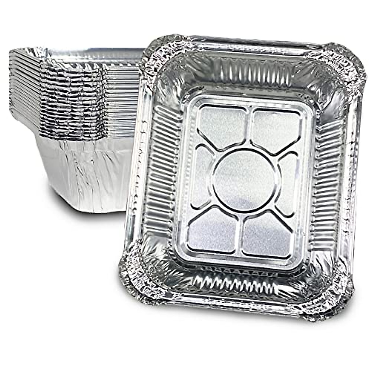 ZEDVY (20 Pack) Drip Pans Compatible with Napoleon BBQ Grills 62007 Grease Tray Prestige I, Prestige II, Prestige V, Prestige PRO, Rogue, Mirage, and Ultra Chef l Disposable Aluminum Foil Replacement